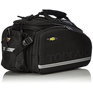 Topeak TT9648B Unisex Adult MTX DX Trunk Bag - Black, 36 x 21.5-29 x 25 cm/12.3 Litre