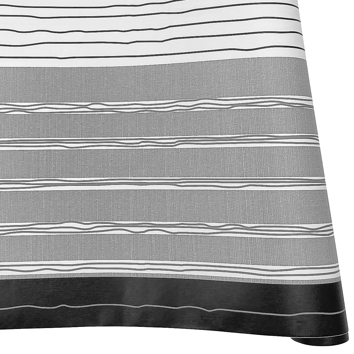 Yifely Black White Striped Furniture Paper Self-Adhesive Shelf Liner Countertop Sticker 17x118 Inches