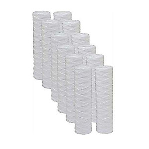 Compatible with Replacement for SWC-25-1020 20 Micron 10 x 2.5 String Wound Sediment Water Filter 12 Pack