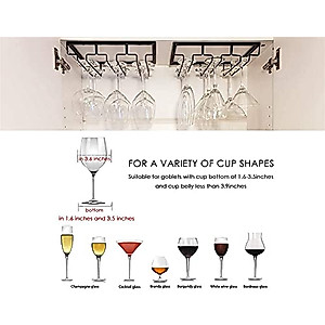 Wine Glass Shelf, Upside-down Home Goblet Iron Art Shelf, Wine Glass Hanging Storage Rack