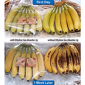 2 Gram (30 Pack) Produce Saver Ethylene Gas Absorber – Produce Freshness Packets Produce Saver to Extend Freshness of Vegetables, Flowers, Fruits, Banana, kiwi, apple, tomato, avocado