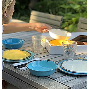 Fox Run Melamine Dinnerware Set, 12-Pieces, Multicolor