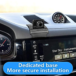 LUNQIN Car Phone Holder for 2015-2023 Porsche Macan and 2019-2023 Porsche Cayenne [Big Phones with Case Friendly] Auto Accessories Navigation Bracket Interior Decoration Mobile Cell Phone Mount