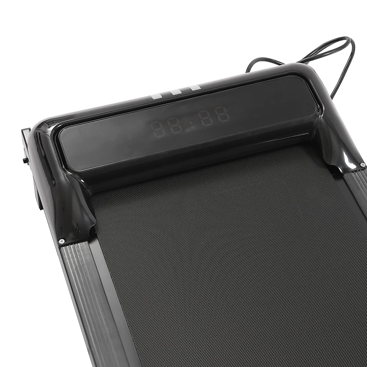 Under Desk Treadmill 2 in 1 Electric Treadmill Walking Pad Treadmill Portable Treadmill with Led Display Remote Control, Walking Jogging for Home Office (Black)