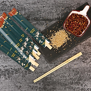 Disposable Chopsticks, 8.3 Inches Natural Bamboo Chopsticks, Sleeved and Separated - Pack of 50 Pairs