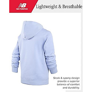 New Balance Girls' Jogger Set - 2 Piece Pullover Fleece Hoodie Sweatshirt and Jogger Sweatpants for Girls (Sizes: 5-16), Size 10-12, Perri