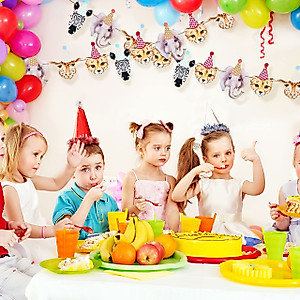 2 Pcs Animal Banner Jungle Safari Animal Banner Jungle Baby Shower Banner Woodland Animal Theme Decorations Boys Girls Birthday Party Supplies