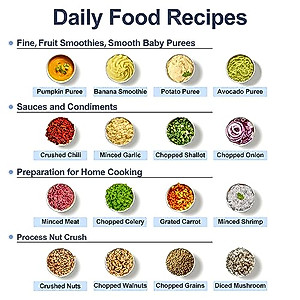 Veroline Baby Food Maker, 13-in-1 Baby Food Processor Set with 2 Glass Bowls (600ml+300ml), Baby Food Blender for Baby Puree, Fruit, Meat, Vegatable, Baby Food Storage Containers, Silicone Spoons, Silicone Spatula, Double Blades, Baby Essentials