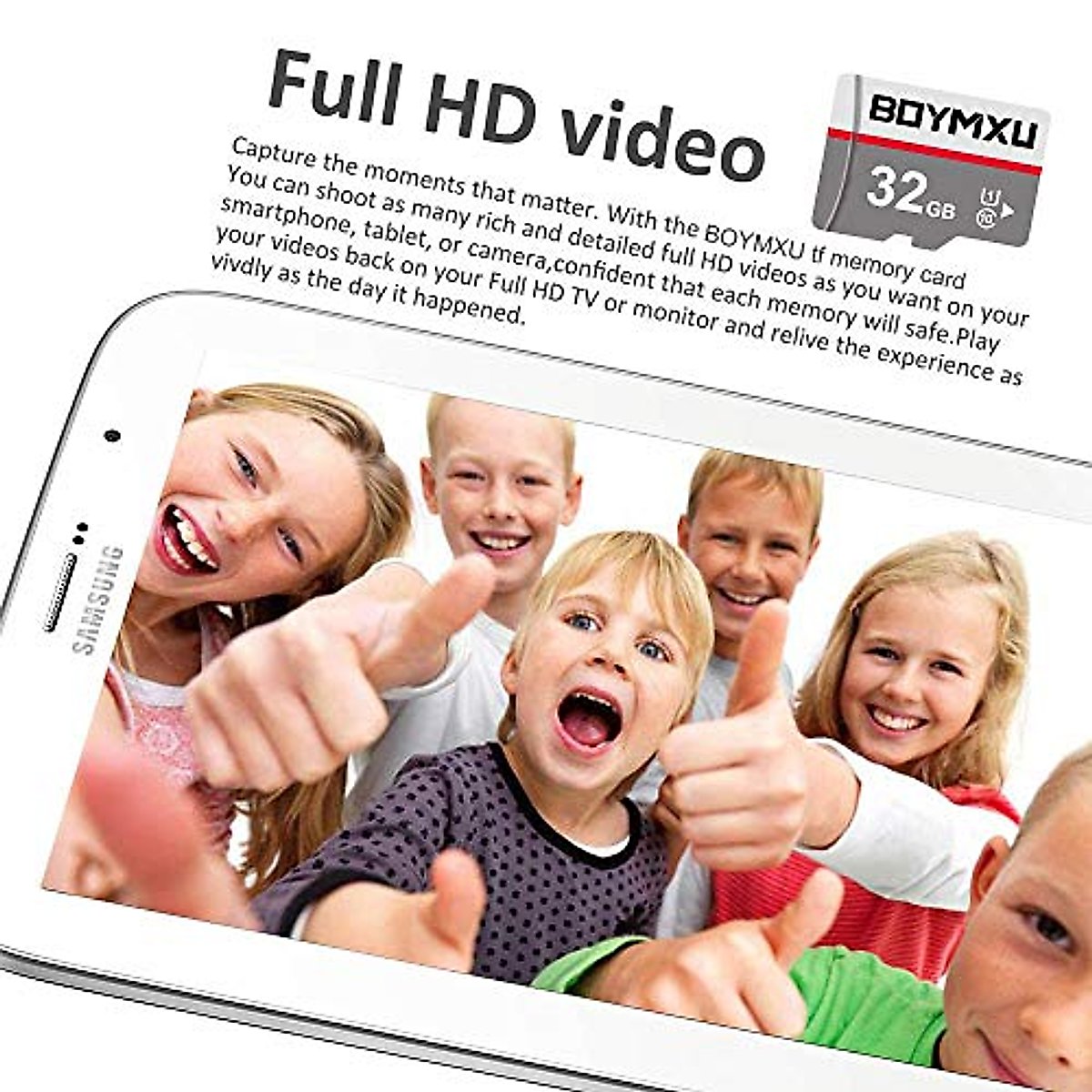TF Memory Card 32GB,BOYMXU TF Card with Adapter,High Speed Memory Card Class 10 Memory Card for Phone Camera Computer-2 Pack