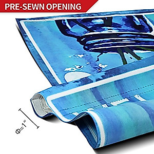 ANLEY |Double Sided| Premium Garden Flag, Spring Summer Daisy Jar and Ladybug Welcome Decorative Garden Flags - Weather Resistant & Double Stitched - 18 x 12.5 Inch