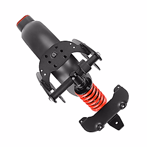 YBang Rear Suspension Kit with Mudguard and LED Taillight for Segway Ninebot Max G30 Electric Scooter Shockproof Vibration Damper Accessories (Red)