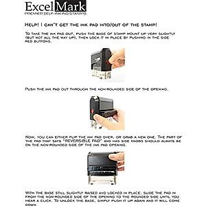 ExcelMark Self-Inking Do It Yourself Stamp Kit - A2359-DIY - Black Ink