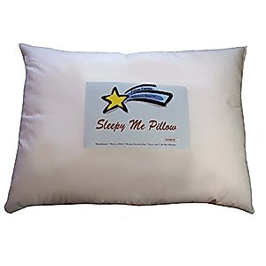 Pillowflex Sleep & Toddler Pillow (18x24 inches) - Soft Faux Synthetic Down Alternative Pillows Perfect for Toddlers, Bed Pillows for Sleeping Wedge with Neck Support and Allergy Free Kid's Pillows.
