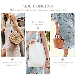 ARTIBETTER Music Lover Gift 3Pcs Djembe Drum Keychain Congo African Wood Drum Goblet Keyring Pendant Car Key Holder Backpack Bag Hanging Ornament for Souvenir Gift Mini African Drum