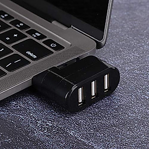 Emoshayoga 3-Port Docking Station Hub Computer Accessory (black)