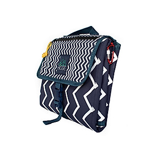 Higge Large Portable Baby Diaper Changing Pad Station, Diaper Clutch for Moms and Dads - Great for Toddlers, Babies and Newborns - Simple Scandinavian Design with Padded Mat, and Storage.