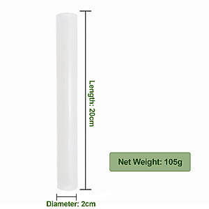 Singing Bowl Mallet Clear Acrylic Rubber Striker Mallet for Playing Quartz Crystal Singing Bowl with Bundle Pocket