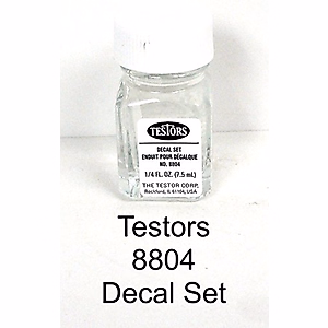 Testors 8804 Decal Set 1/4 oz Bottle of Solvent ,#G14E6GE4R-GE 4-TEW6W290464