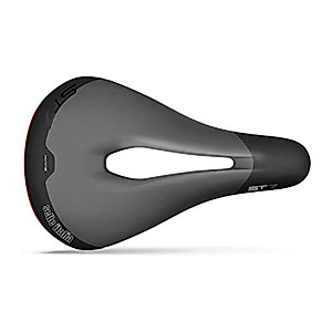 Selle Italia, ST 7 Vision Superflow, Saddle, 250 x 165mm, Unisex, 395g, Black/Hi-Viz (093L801MEC001)