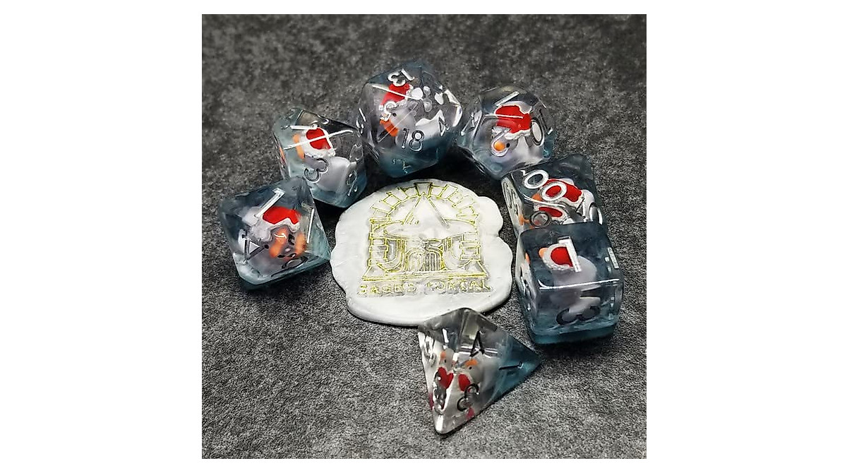 Cute Festivus Duck DND Dice Set for D&D & RPGs | Sage's Portal