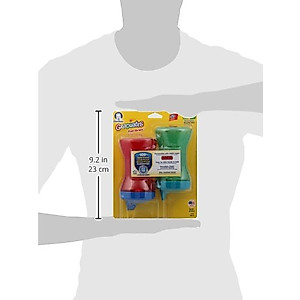 Gerber Graduates Fun Grips Hard Spout Sippy Cup (Colors may vary), 10-Ounce, 2 cups