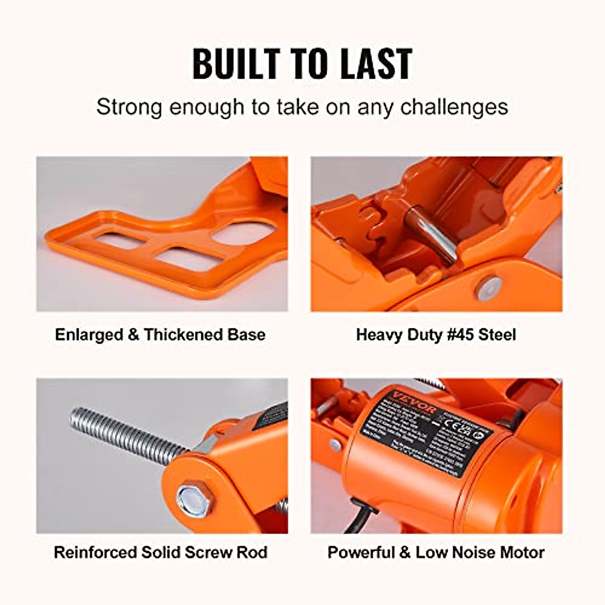 VEVOR Electric Car Jack, 3 Tons /6600 lbs 12V Electric Scissor Jack, Double Saddles with Remote Control, Portable Car Jack for Sedan, SUV, Truck Tire Change Replacement