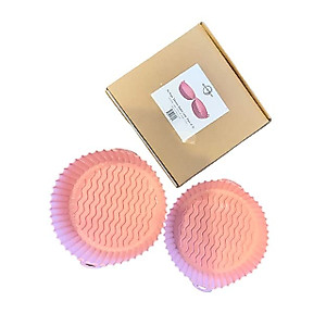 Air Fryer Silicone Basket Liner - Pack of 2 (7.5 & 8.5 inch)