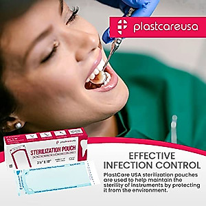 1000 Self Seal Sterilization Pouches 3.5 x 10 Inches (5 Boxes of 200)