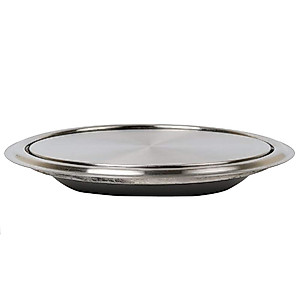 CLAIRLA - Simple Trash Grommet for Kitchen countertop with Auto Cover, Built-in Polished Stainless Steel Grommets 7.7"(200mm) countertops Garbage can Door Chute Hole Drawer