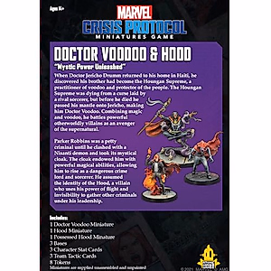 Marvel: Crisis Protocol Doctor Voodoo & Hood Character Pack - Unleash Mystical Powers in Your Battles! Tabletop Superhero Game, Ages 14+, 2 Players, 90 Minute Playtime, Made by Atomic Mass Games