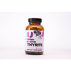 UMZU Thyrite - Supports Thyroid Health & Energy - with Magnesium, Zinc, Copper, Iodine & Selenium - 30 Day Supply - 120 Capsules