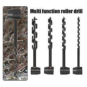 Altsuceser High Hardness Auger Bit, Multifunctional Drill Bit, Woodworking Drill for Metal Workshop Equipment Black 25