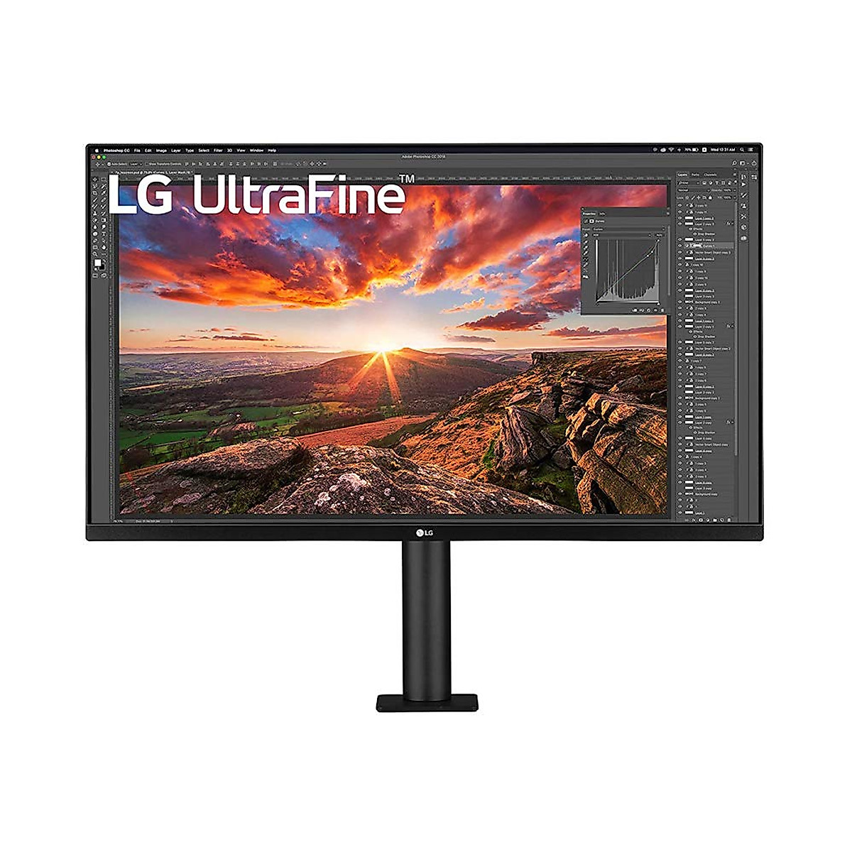 LG 32UN880-B 32 inch Ultrafine Display Ergo Stand UHD 4K HDR10 Monitor Bundle with Deco Gear Mechanical Gaming Keyboard RGB Back Lighting Anti-Ghosting Black