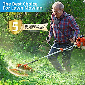 Weed Eater String, Eventronic 065 Trimmer Line of 580-Feet, Trimmer Line for Universal Replacement, Round Weed Wacker String Fits Medium& Heavy Grass&Weeds, String Trimmer Line of Orange Premium Nylon