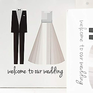 Crisky Welcome to Our Wedding Bags 25 pcs Welcome Wedding Bags for Hotel Guests, 10"X8"X4", Favor Bags