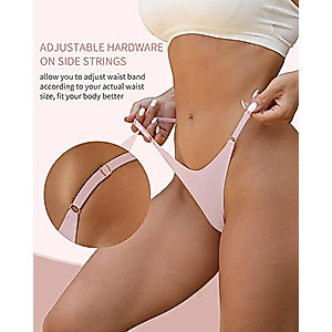 Which is Adjustable Seamless Underwear for Women Panties Sexy Underwear No Show High Cut Cheeky Panties 6 Pack XS-L