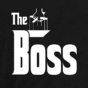 Pop Threads The Boss Logo Funny Baby Gift Infant Girl Boy Infant Baby Boy Girl Bodysuit Black 6M