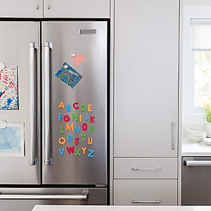 Magic Scholars ABC Magnetic Letters for Toddlers (3+ Years) 130 Pcs Alphabet Magnets and Magnetic Numbers Gift Set, Large Letter Magnets for Fridge, ABC Magnets Educational Toy