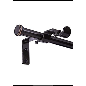 Kenney 5/8" Diameter Double Rod Conversion Kit, 42-120", Oil Rubbed Bronze