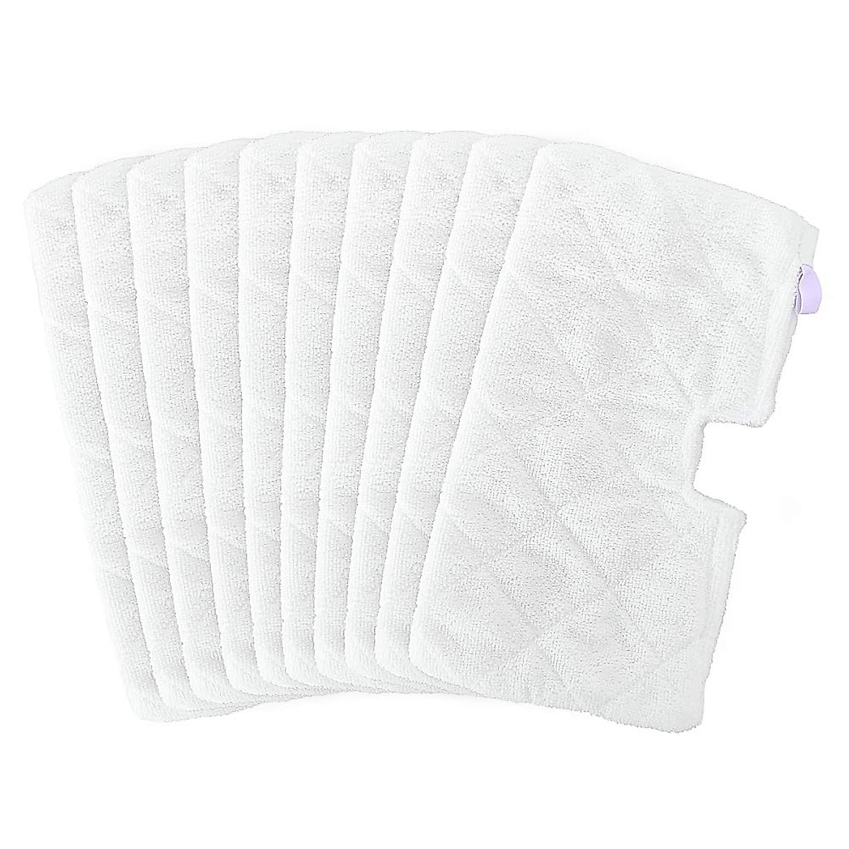 Fushing 10Pcs Steam Mop Pads, Washable Microfiber Cleaning Steamer Replacement Pads for Shark Steam Pocket Mop Hard Floor Cleaner S3500 Series S3501 S3550 S3601 S3601D S3801 S3801CO S3901 SE450 S2901