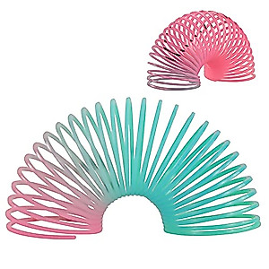 30 Pack Spring Rainbow Magic Fidget Stress Coil Mini Springs Bulk Toys For Party Favor Carnival Prize Birthday Goodie Bag Stuffers For Kids Boys Girls