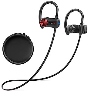 COMESONG Senkon Bluetooth Headphones,IPX7 Waterproof Sports Bluetooth Earbuds Gym Wireless Earbuds 24+h Battery 1.5h Quick Charge Excellent HiFi Stereo Sound with Richer Bass&14.2mm Speaker