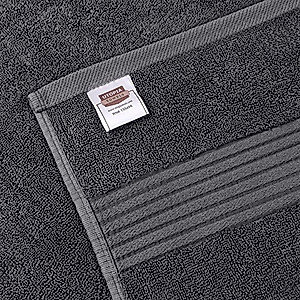 Utopia Towels 4 Piece Luxury Bath Towels Set, (27 x 54 Inches) 100% Ring Spun Cotton 600GSM, Lightweight and Highly Absorbent Quick Drying Towels for Bathroom, Gym, Spa, and Hotel (Grey)