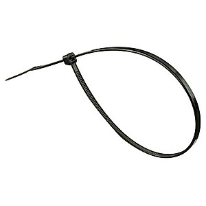 GTSE 11 Inch Black Zip Ties, 100 Pack, 40lb Strength, UV Resistant Long Nylon Cable Ties, Self-Locking 11" Tie Wraps