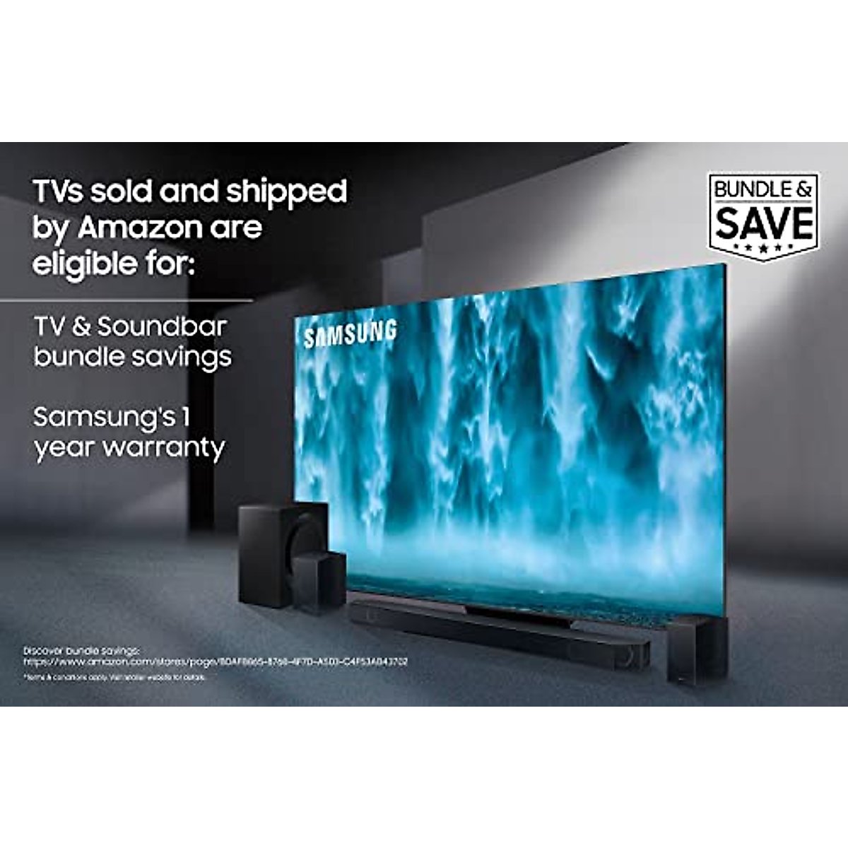 SAMSUNG HW-B57C B-Series 4.1ch Soundbar w/Dolby Audio/DTS Virtual X, Game Mode, Wireless Bluetooth TV Connection, Rear Speaker Kit & Subwoofer Included