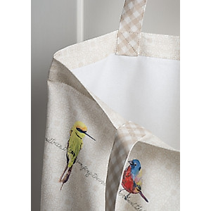 Maison d' Hermine Tote Bag 100% Cotton Reusable Grocery Bag for Work Beach Travel Shopping Lunch Perfect for Gifts Men Women (Birdies On Wire)