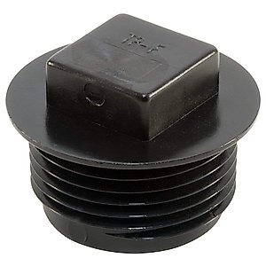 Caplugs TPN-1-F – TPN Series – Square Head Threaded Plugs with Flange, 15 Pack, High-Density Polyethylene (PE-HD), Black, to Plug NPT Thread Size 1/8 – 27, Oil & Heat Tolerant (ZTP1F1KA1)