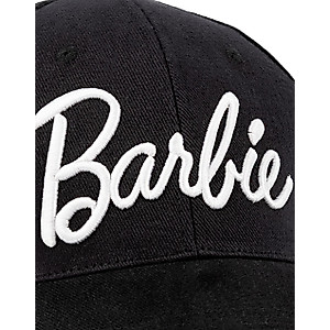 Barbie Cap Adults Teens Womens Embroidered Logo Black Hat One Size OneSize