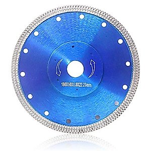 Super Thin Diamond Tile Blade Porcelain Saw Blade for Cutting Porcelain Tile Granite Marbles (7")