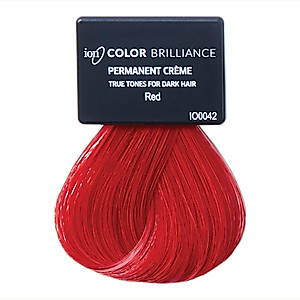 Ion True Tones for Dark Hair Permanent Crème Hair Color Red Red